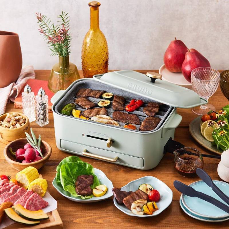 #BRUNO より、油はね・煙を防ぐプレートを採用した #コンパクトグリルホッ… | 家電BOX /カデンボックス/kadenbox